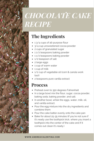 How to Make a Letter Cake – Andrea diValentina